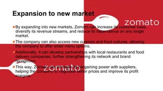 SWOT OF ZOMATO AND VISION, MISSION POWER POINT PRESENTATION | PPTX