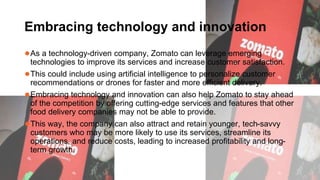 SWOT OF ZOMATO AND VISION, MISSION POWER POINT PRESENTATION | PPTX