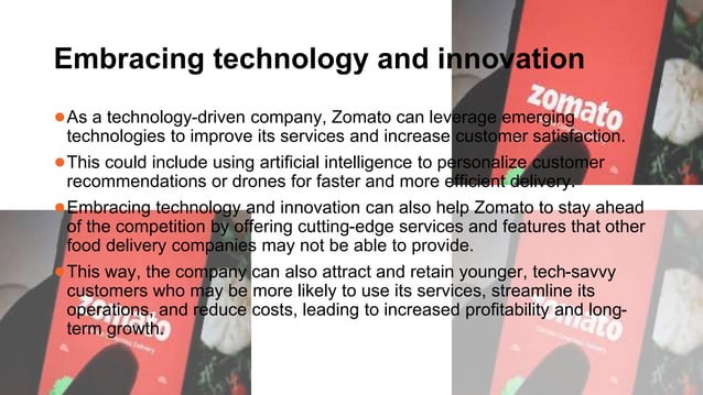 SWOT OF ZOMATO AND VISION, MISSION POWER POINT PRESENTATION | PPTX ...