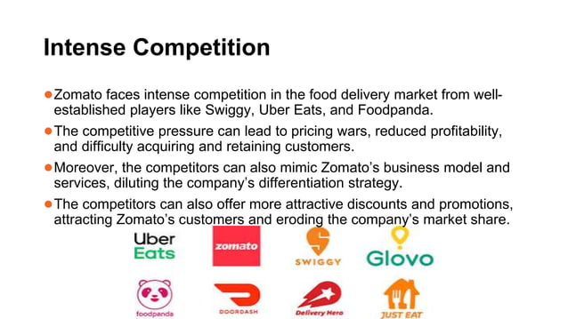 SWOT OF ZOMATO AND VISION, MISSION POWER POINT PRESENTATION | PPTX ...
