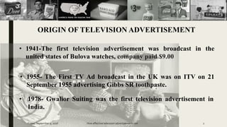 How Effective Television Advertisement Are | PPTX | Television ...
