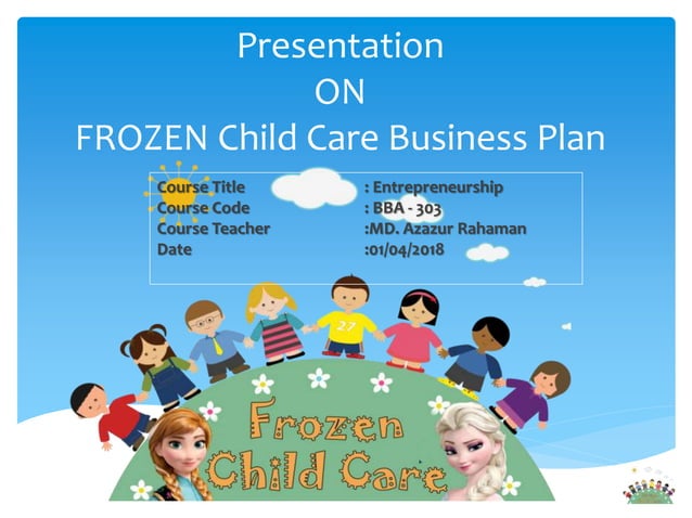 Child Care Business Plan | PPTX