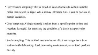 presentaton ii of the sample techniques which are used in food ...