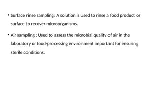 presentaton ii of the sample techniques which are used in food ...