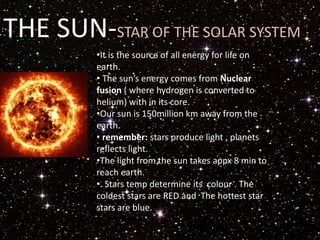Presentation on solar system | PPTX