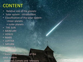 Presentation on solar system | PPTX