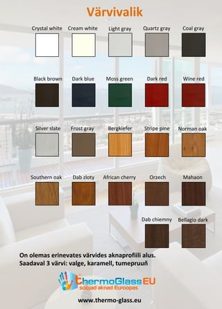 PVC aknad Eestis | PDF