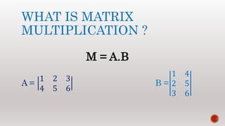 Matrix Multiplication (University presentation slide) | PPTX