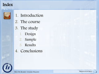 Improving presentation skills in the context of software project ...
