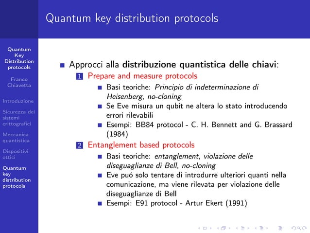 Quantum Distribution Key Protocols | PPT