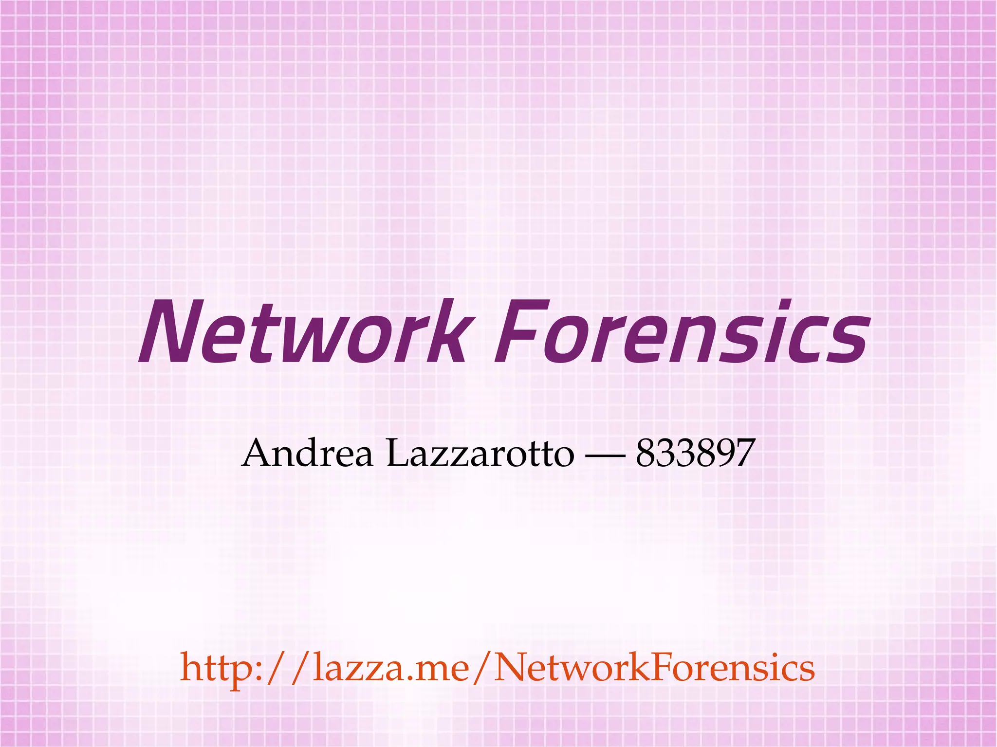 Network Forensics | PDF