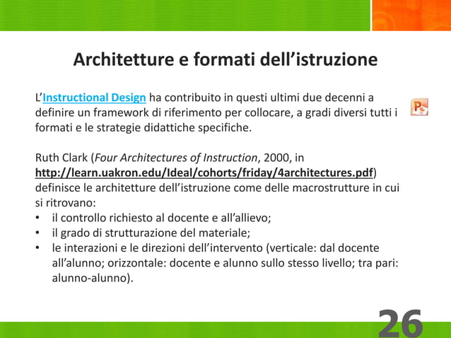 Lezione 1 - Modelli di apprendimento e metodologia didattica | PPTX | Educational Assessment ...