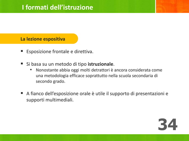 Lezione 1 - Modelli di apprendimento e metodologia didattica | PPTX | Educational Assessment ...