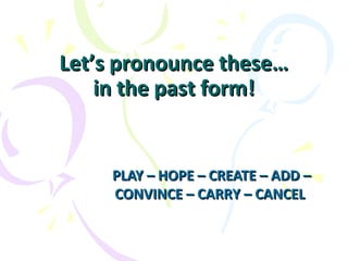 Pronunciation | PPT