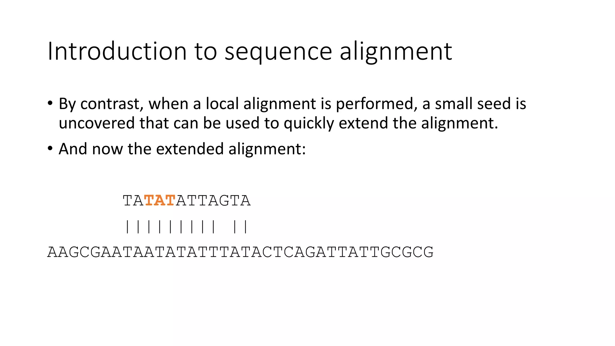 Biological sequences analysis | PPTX