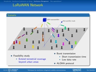 Techniques for interference mitigation in satellite communications | PDF