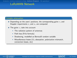 Techniques for interference mitigation in satellite communications | PDF