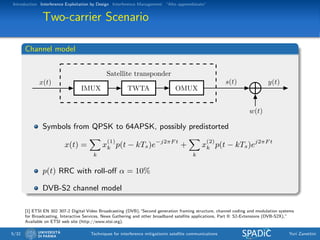 Techniques for interference mitigation in satellite communications | PDF