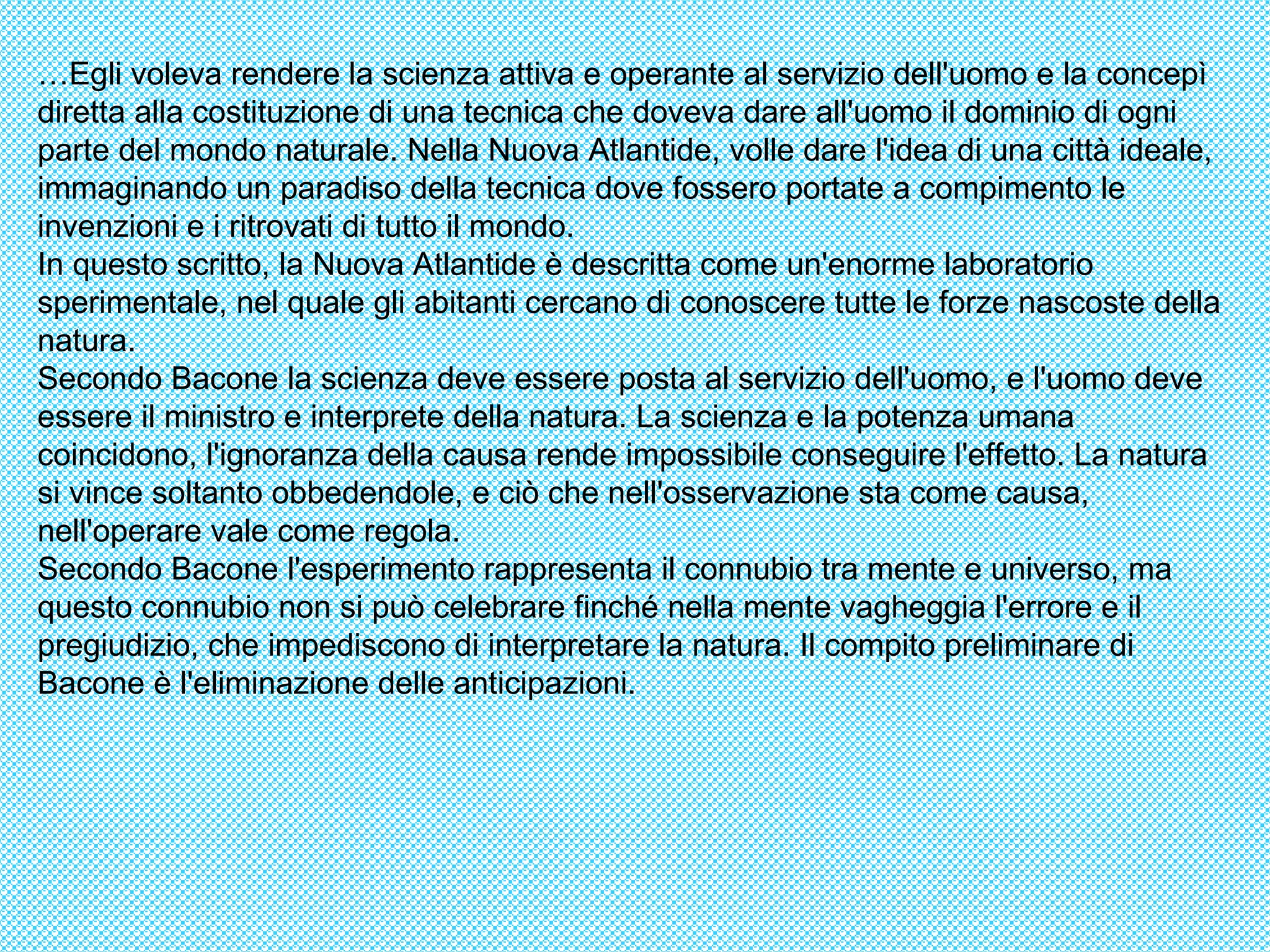 Presentazione Bacone | PPT