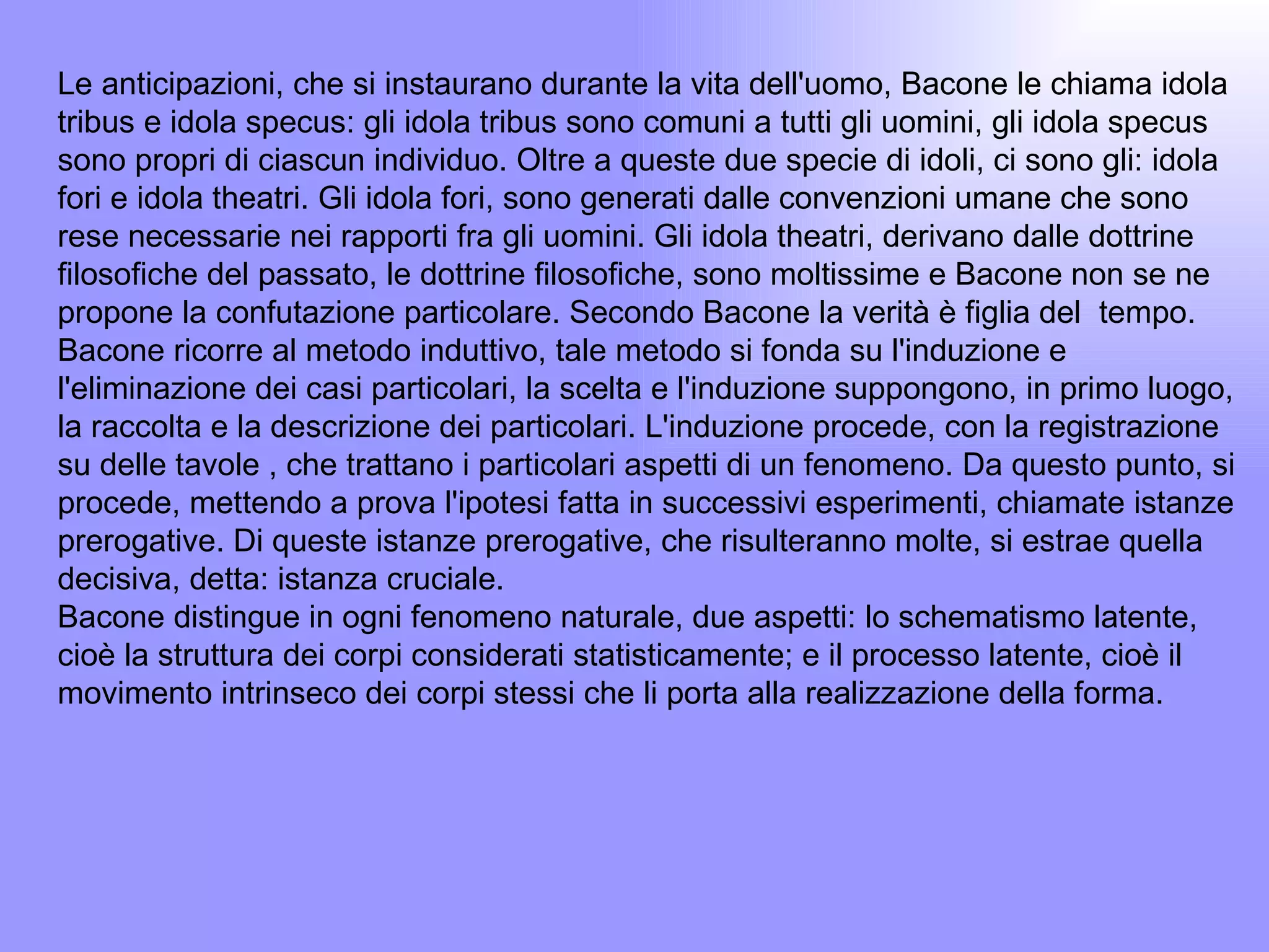 Presentazione Bacone | PPT