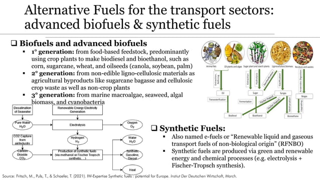 Alternative Fuels for the Transport Sector - Introduction | PPT