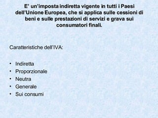 Presentazione dell'IVA | PPT