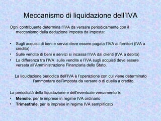 Presentazione dell'IVA | PPT