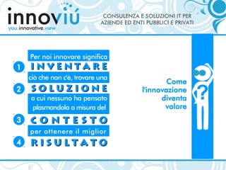 Innoviù - Presentazione Aziendale | PDF