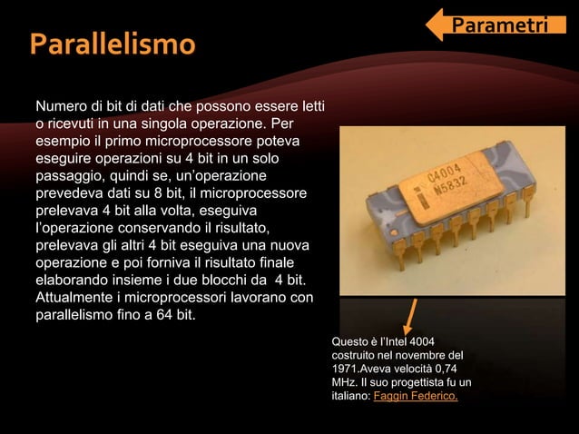 Presentazione microprocessore | PPTX | Computing | Technology & Computing