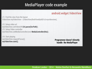 Video Streaming: from the native Android player to unconventional ...