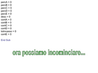 Presentazione Visual Basic | PPT