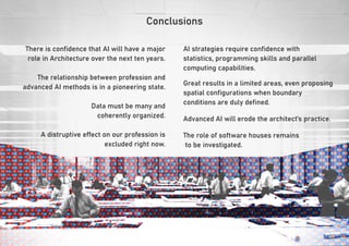 Presentazione of: The role of Artificial Intelligence in architectural ...