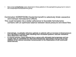 Vasopressors and inotropes in sepsis | PPT