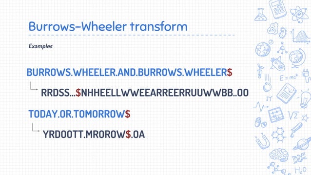 Burrows-Wheeler transform for terabases | PPT