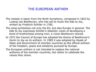 Presentazione1 the eu symbols | PPT