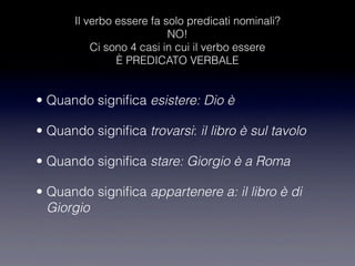 Sintassi della frase il Predicato Nominale | KEY