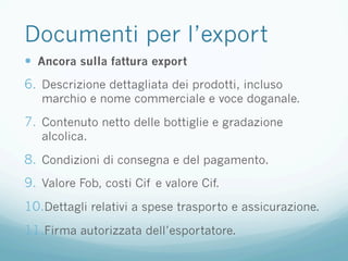 Documentazione China Export | PDF | Logistics | Business