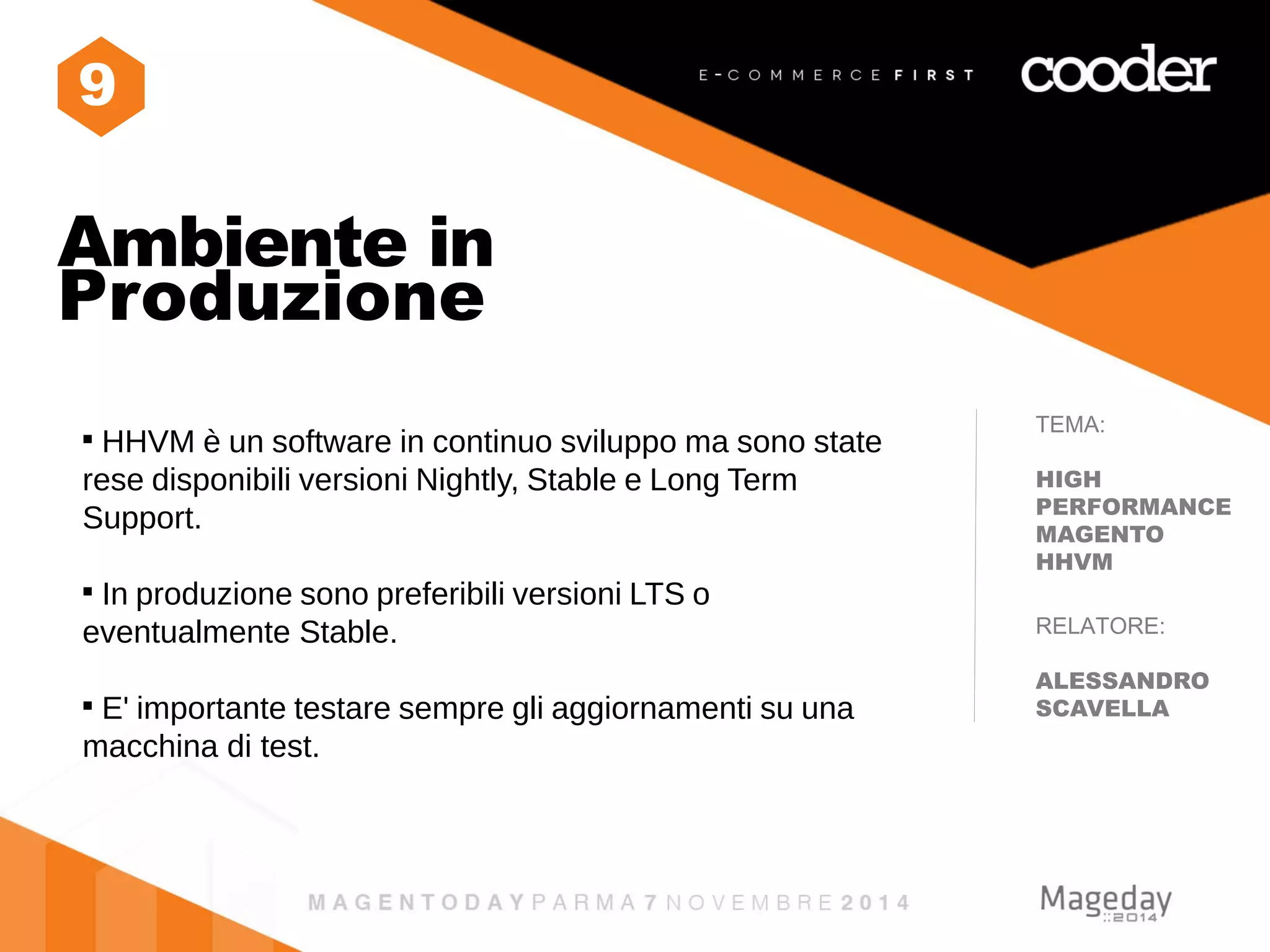 High performance in Magento: HHVM | PPT
