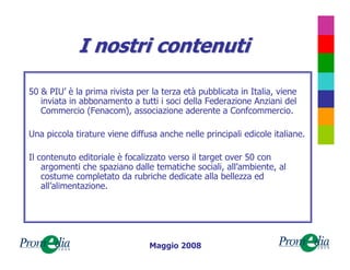 Presentazione 50 & Più | PDF