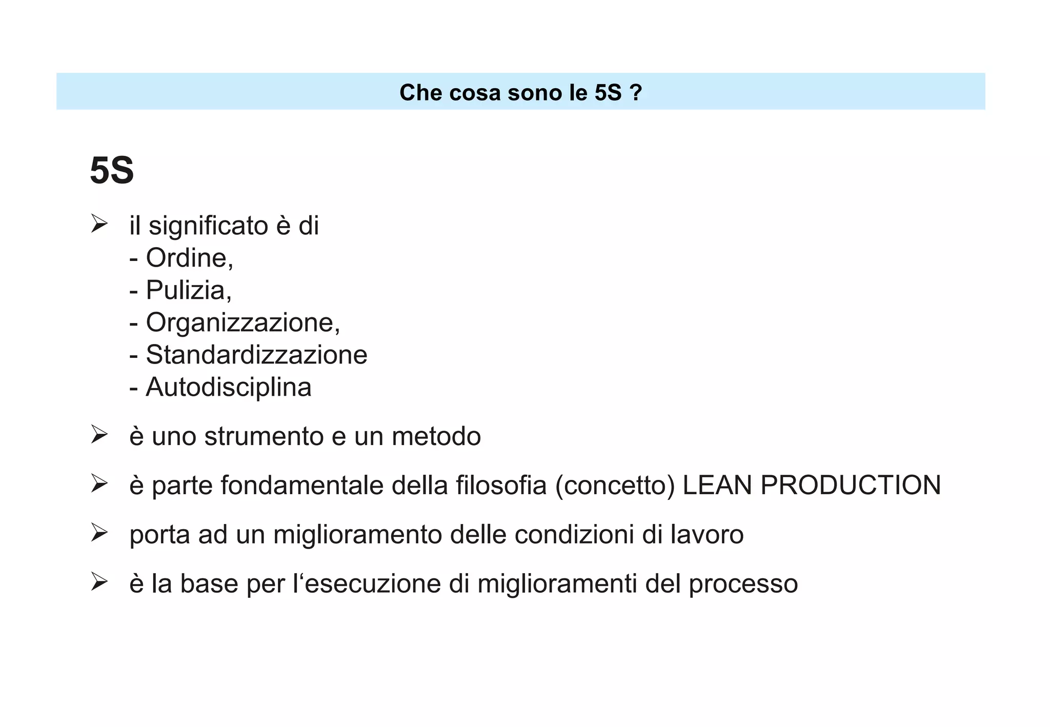 Presentazione 5 S | PPT