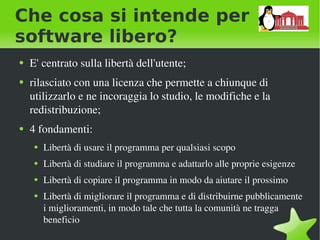 Cos'è il software libero | ODP