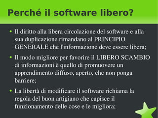Cos'è il software libero | ODP