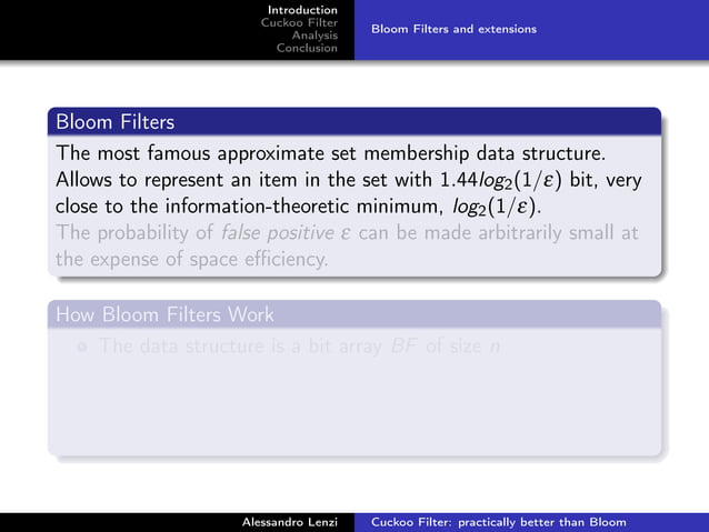 Cuckoo Filter: Practically Better than Bloom | PDF | Databases | Computer Software and Applications