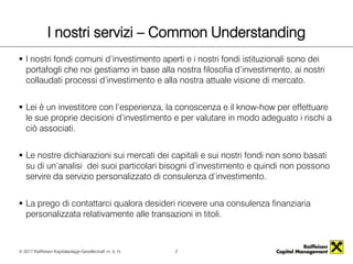 Presentazione DAC: posizionamento del portafoglio | PDF