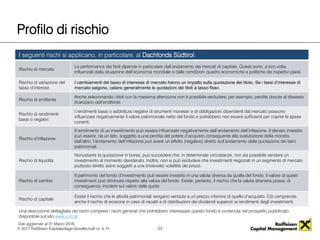 Presentazione DAC: posizionamento del portafoglio | PDF