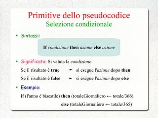 Cosa sono gli algoritmi? | PPT