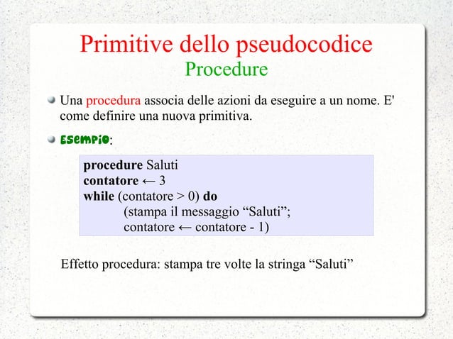 Cosa sono gli algoritmi? | PPT