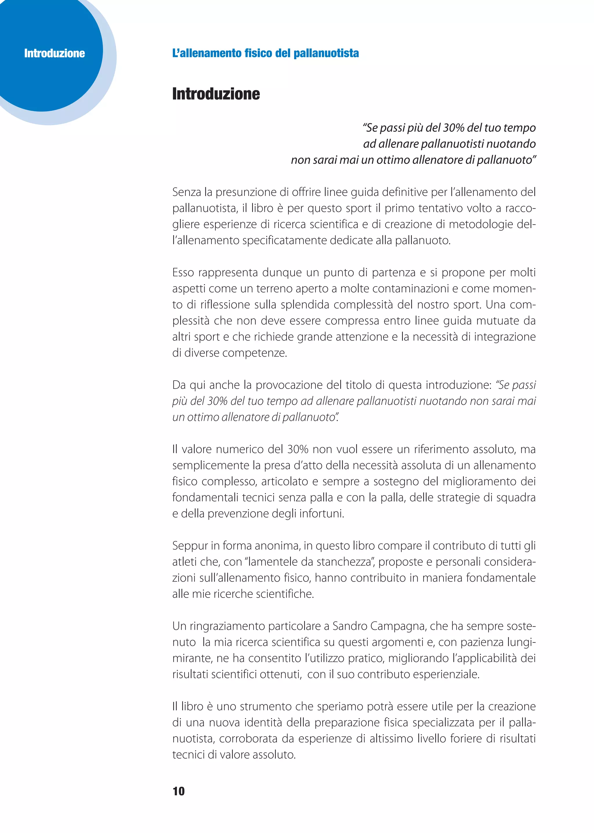Presentazione L'allenamento fisico del pallanuotista | PDF