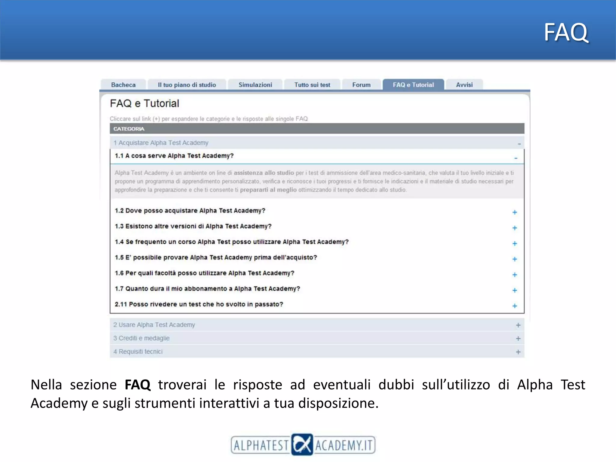 Presentazione Alpha Test Academy | PPTX