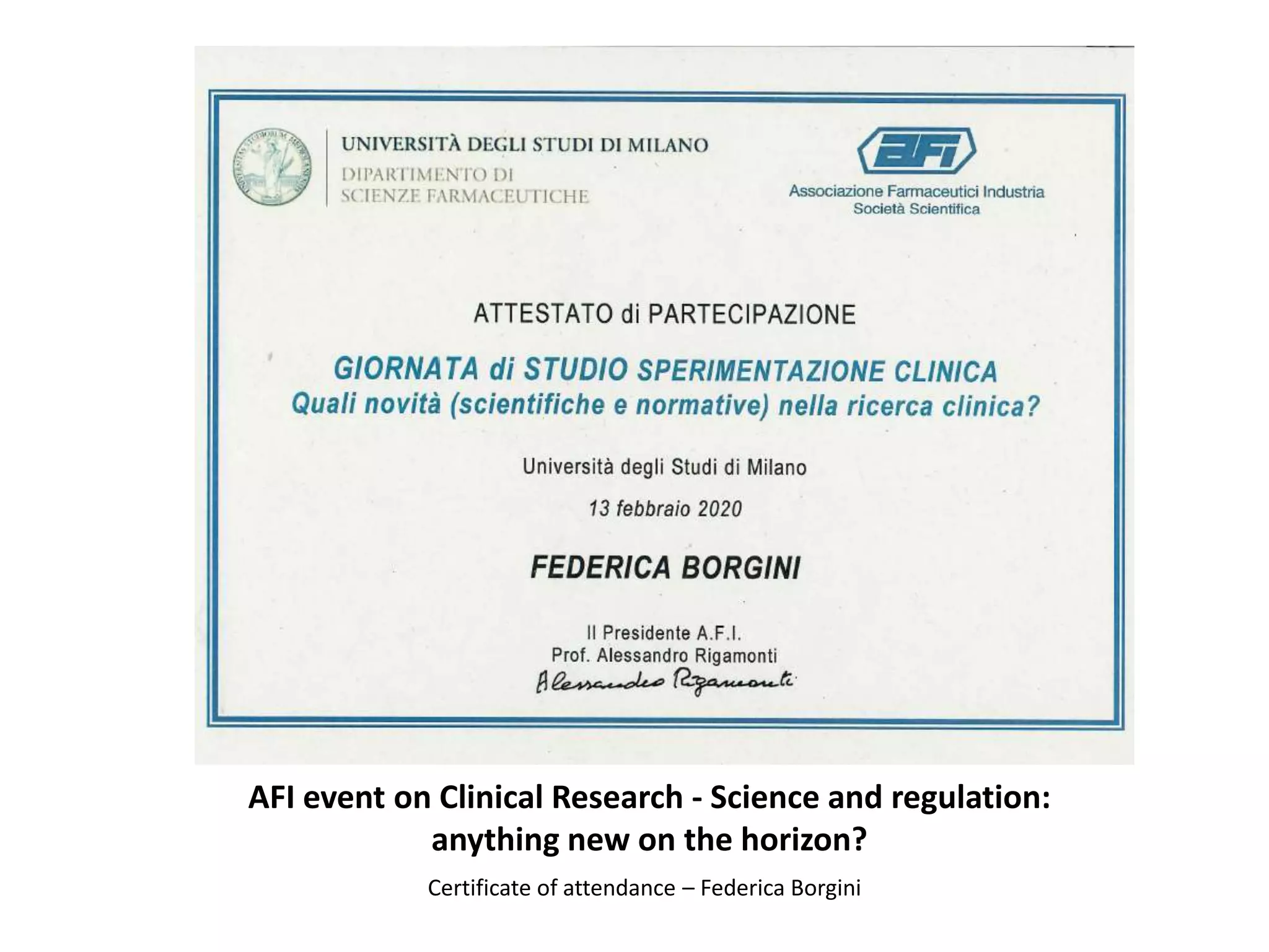 Federica Borgini - CPD | PPT